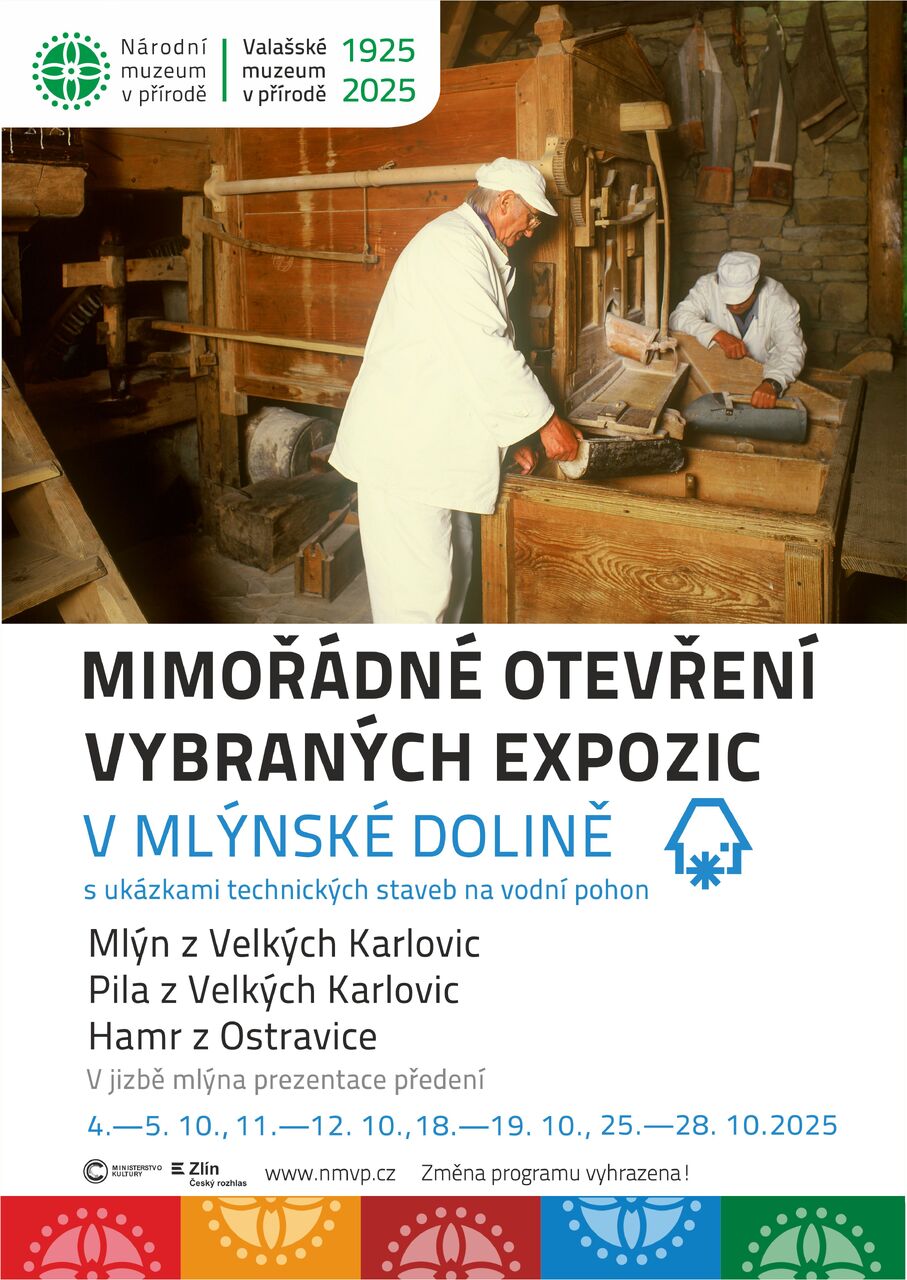 Speciální víkendové otevření expozic v Mlýnské dolině - Národní muzeum v přírodě
