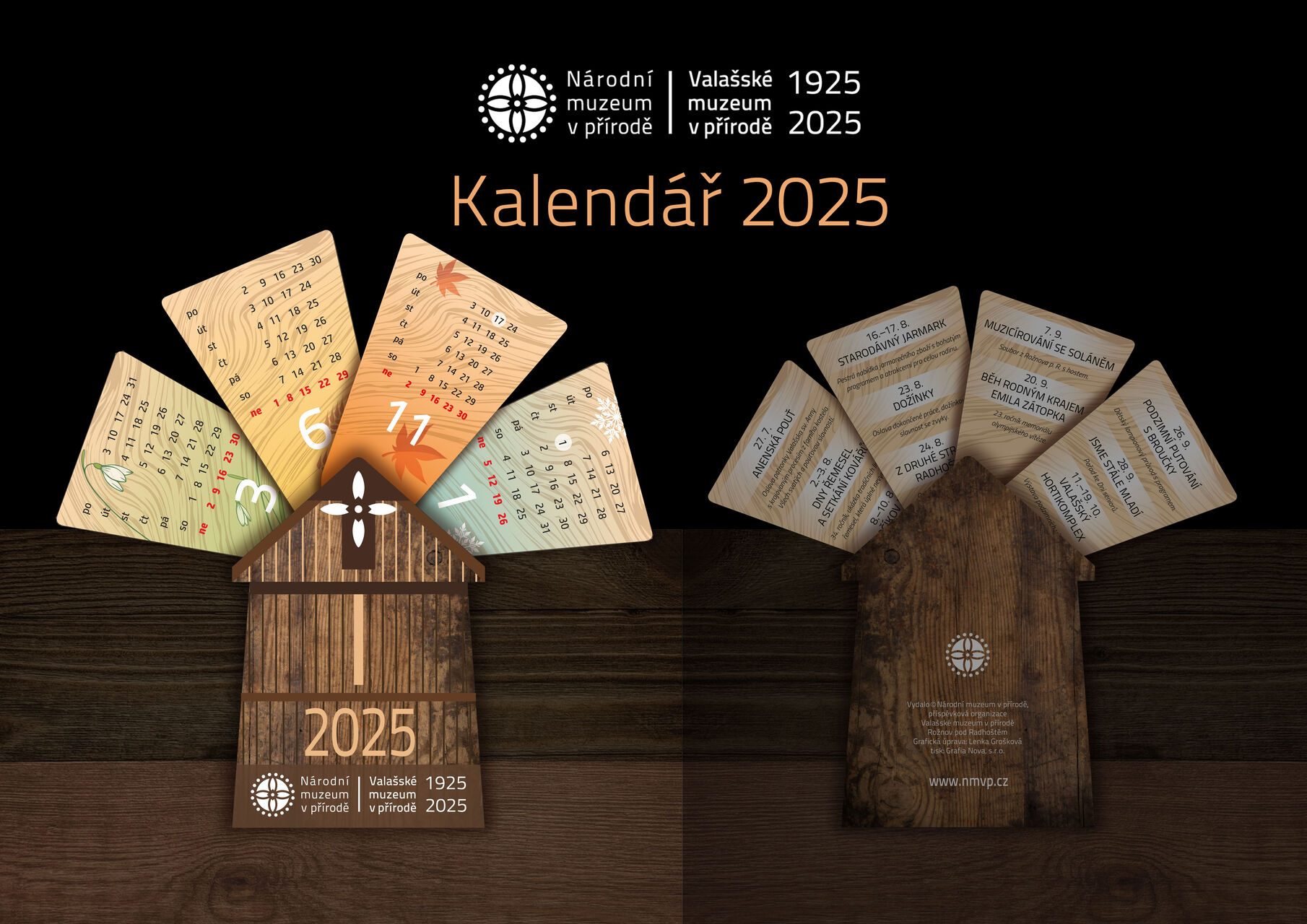 Originální stolní kalendář 2025 - Národní muzeum v přírodě